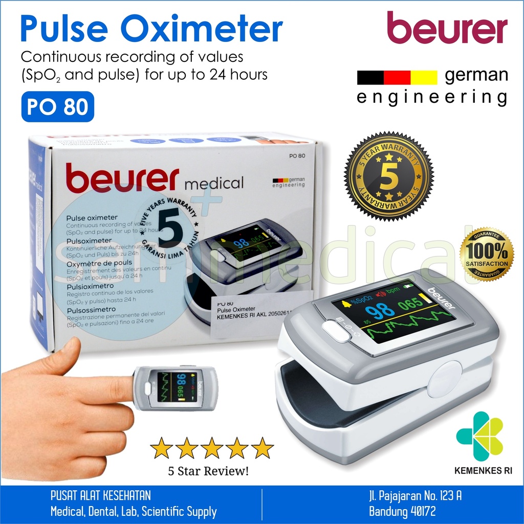 Beurer Pulse Oximeter - PO 80 | sam medical