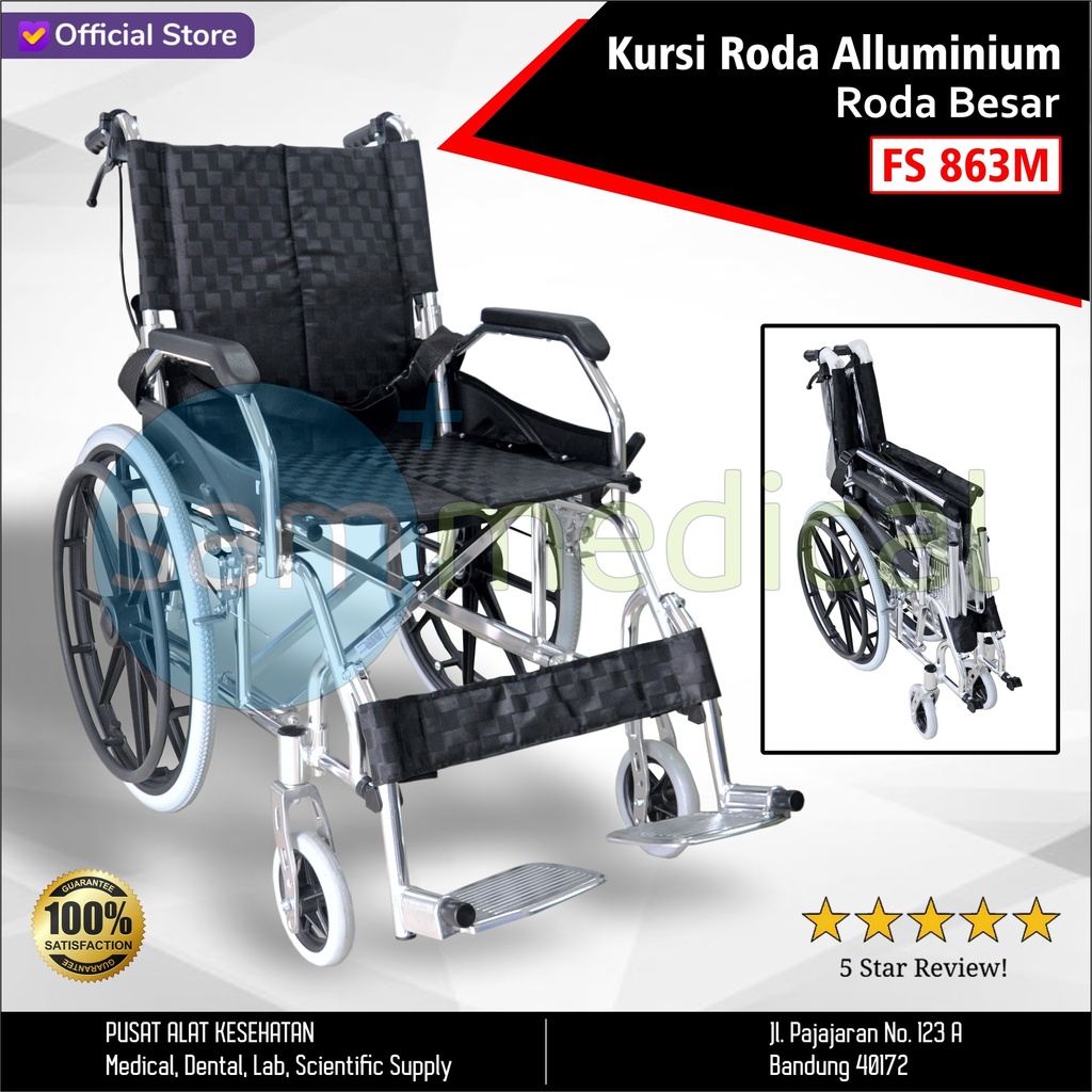 Kursi Roda Roda Besar FS 863M | sam medical