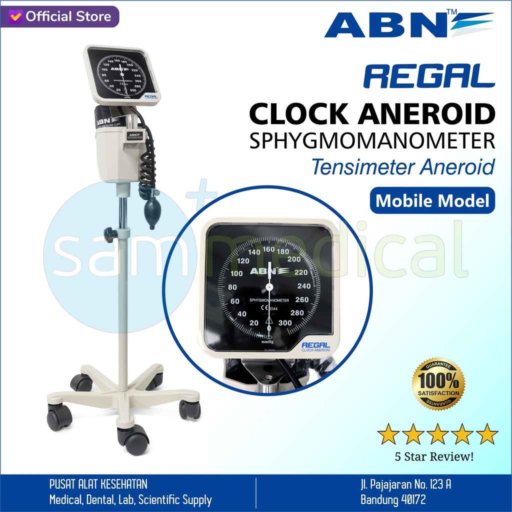 ABN Regal Clock Aneroid Tensimeter Mobile Model | sam medical