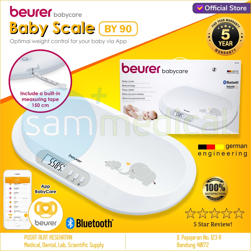 Beurer Digital Baby Scale BY 90 | sam medical