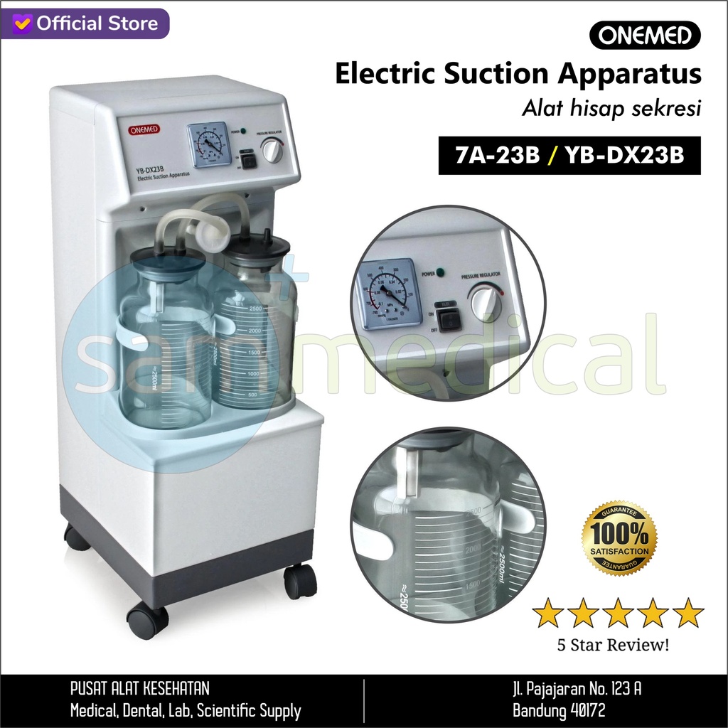One Med Electric Suction Apparatus 7A-23B/YB-DX23B | sam medical