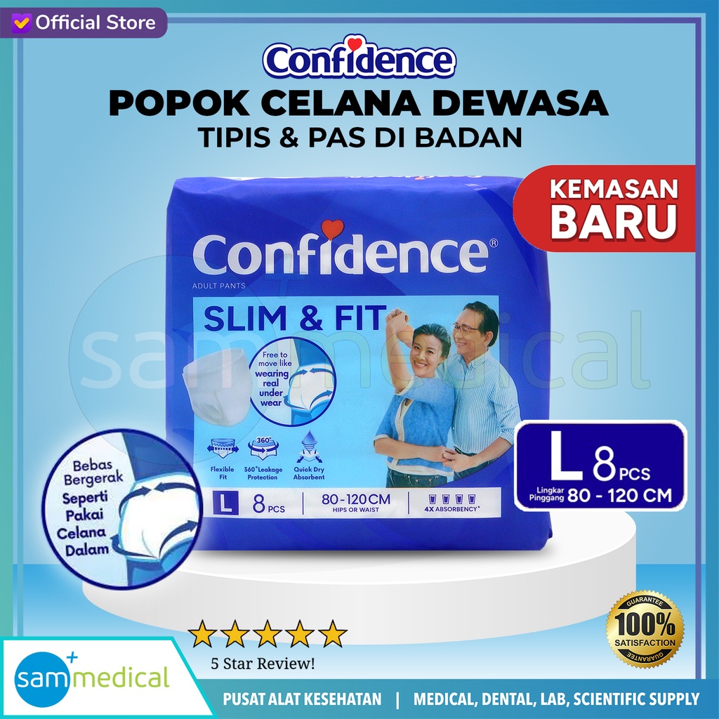 Confidence Adult Pants / Celana Size L @8pcs | sam medical